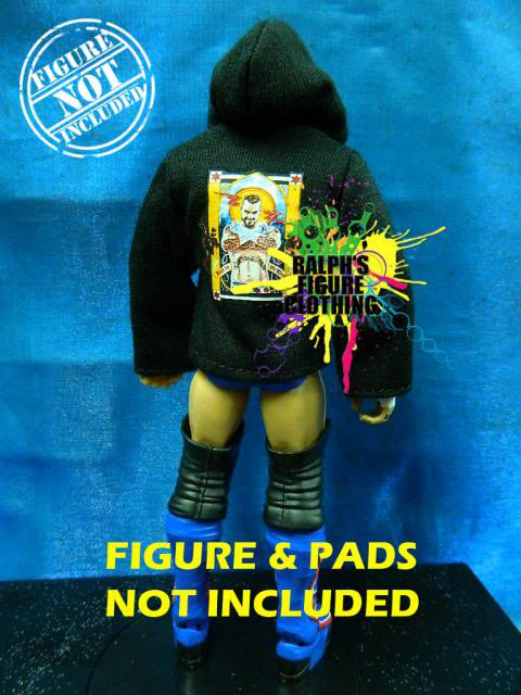 CM Punk Black Hoodie with Yellow Print – Ralph's Figure Clothing